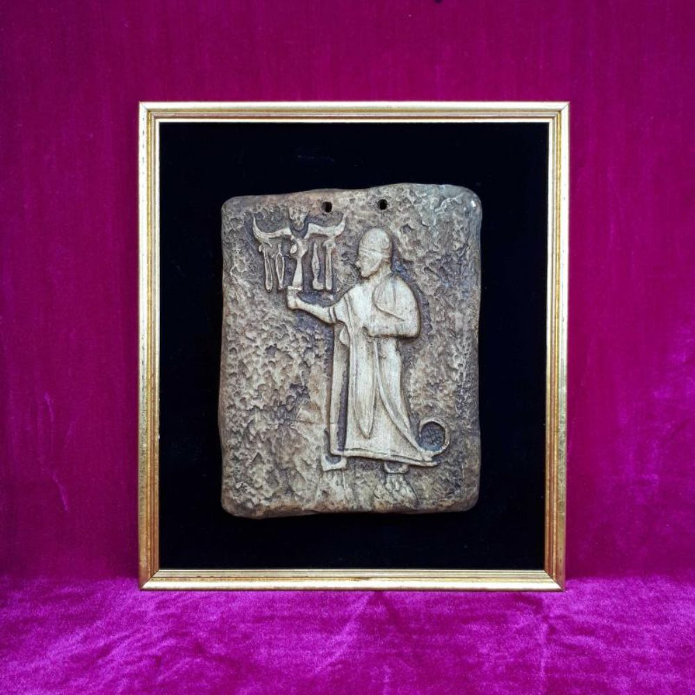 VINTAGE MİTOLOJİK TEMALI REPLİKA EL YAPIMI SERAMİK PANO - hepsiantika.com